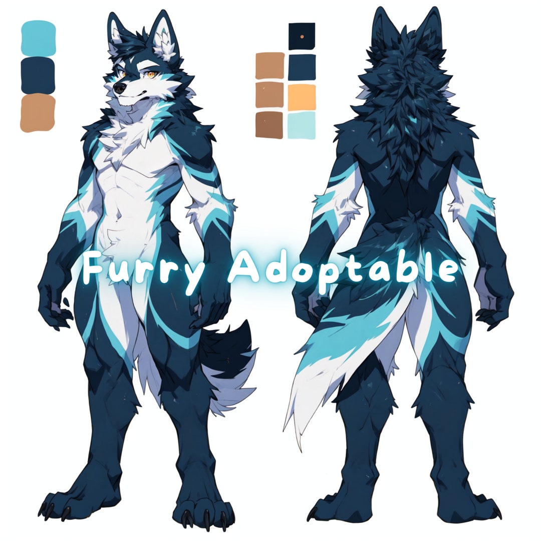 Fursona EXCLUSIVE Adoption UNIQUE Adoptable Fursona Blizzard X20 Unique ...