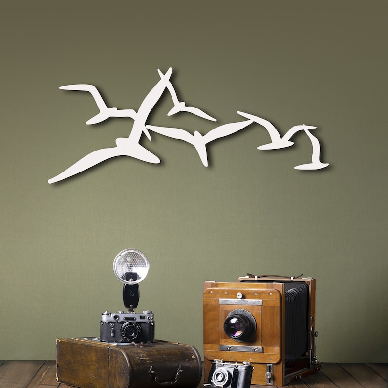 Seagull Metal Wall Art, Birds Wall Decor, Wall Hanging, Home Decor ...