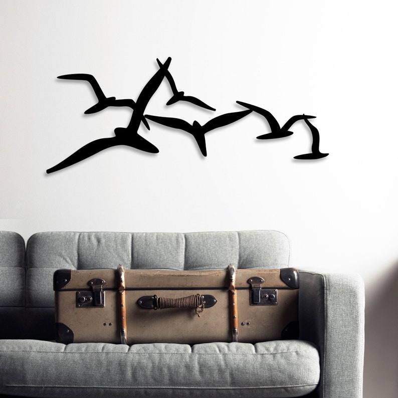 Seagull Metal Wall Art, Birds Wall Decor, Wall Hanging, Home Decor ...