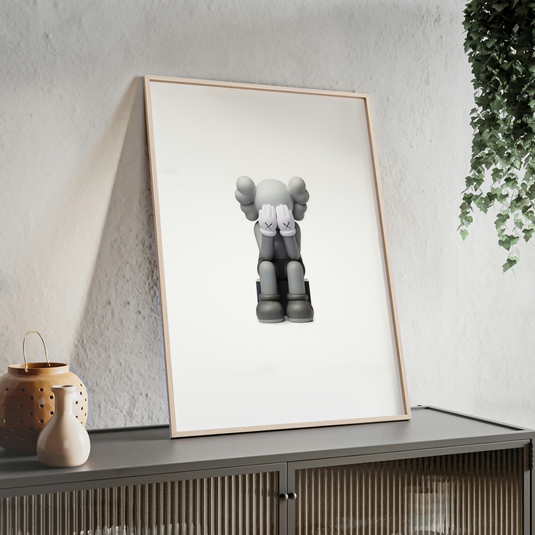 Kaws Crying Kaws Poster Kaws Painting Kaws Art Kaws - Etsy