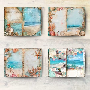 Beach Journal Pages, Scrappy Papers, Shabby Travel, Lighthouse Junk ...