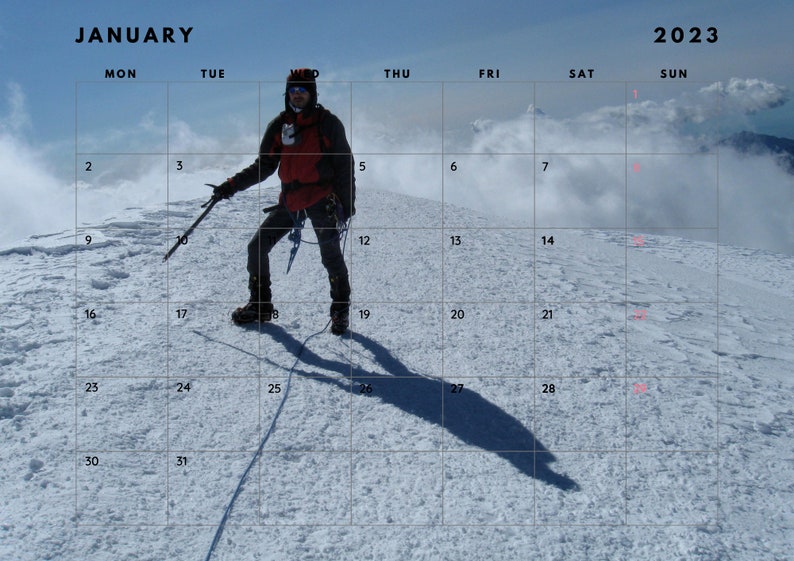 Mountain Calendar 2023 - Etsy