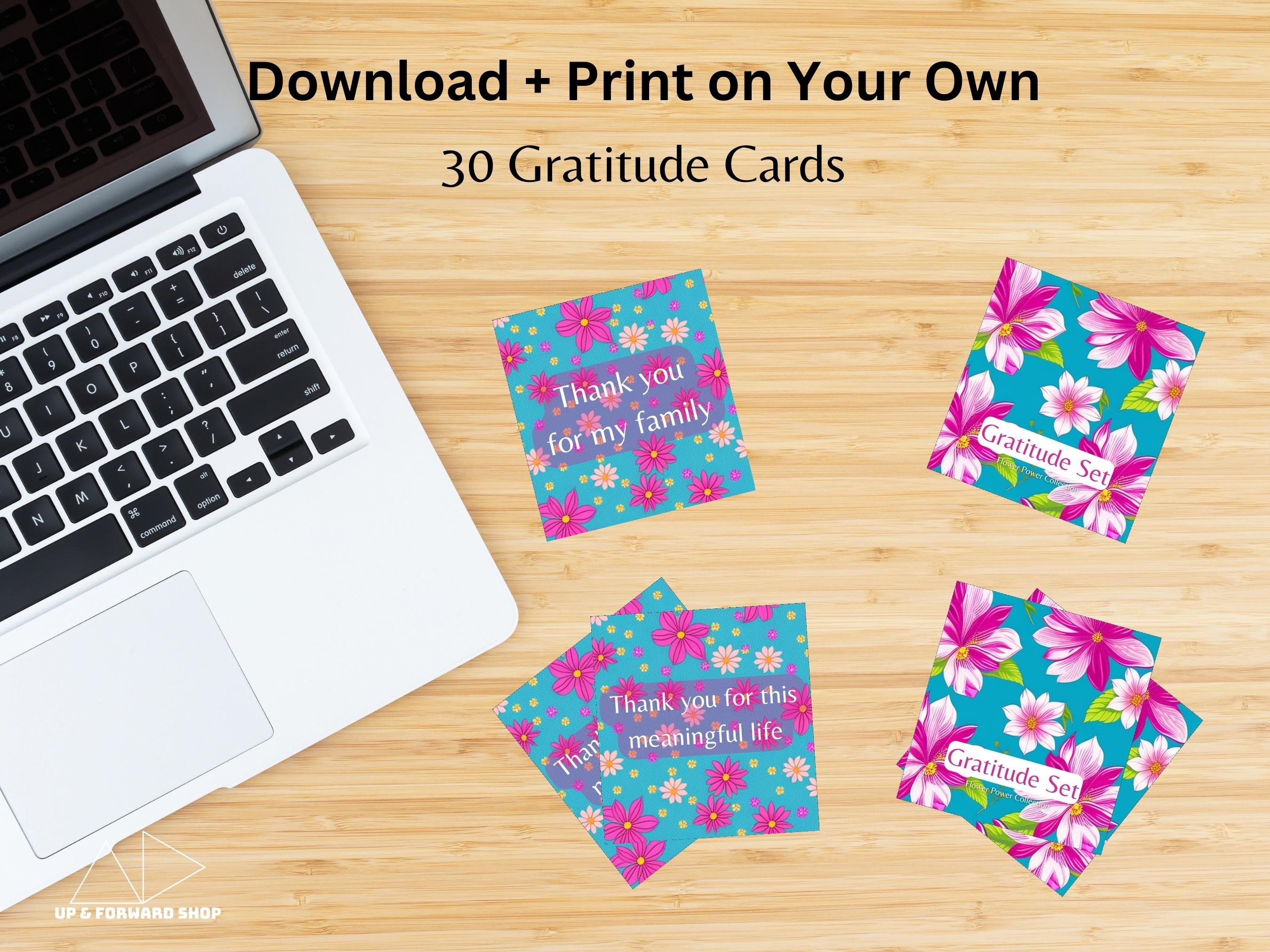 Daily Printable Gratitude Cards for Inspiration, Powerful Morning ...