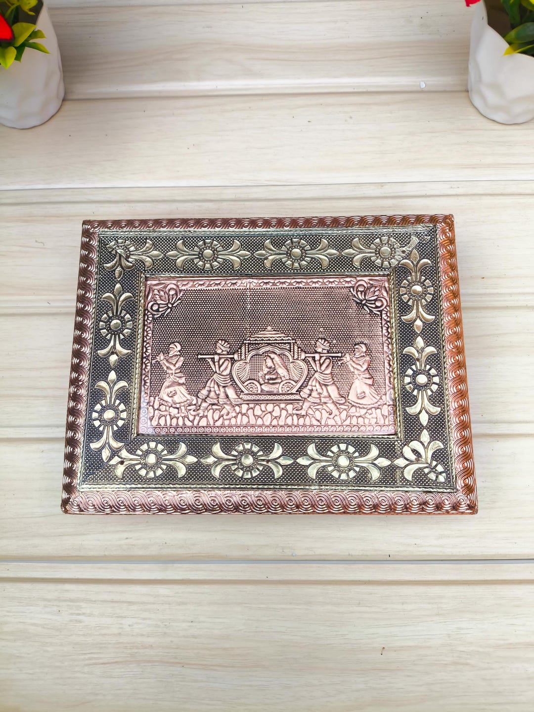 Traditional Dolli Design Decorative Dry Fruit Box for Festival Return ...