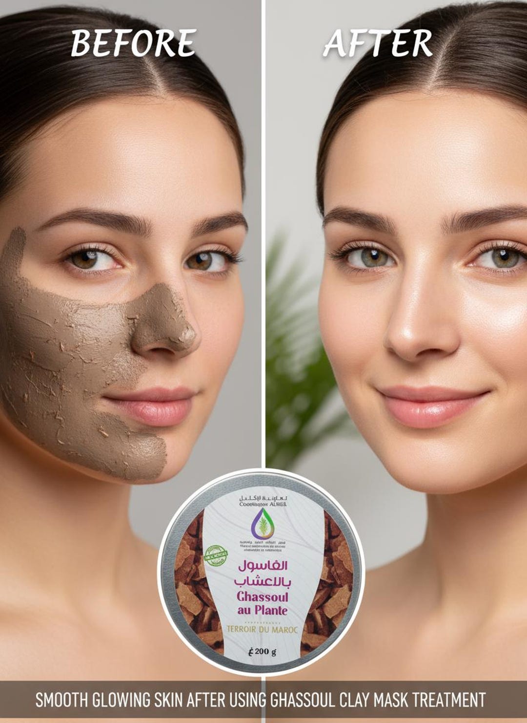 Moroccan Ghassoul Clay 200g | Natural Face Mask | Atlas Mountains ...