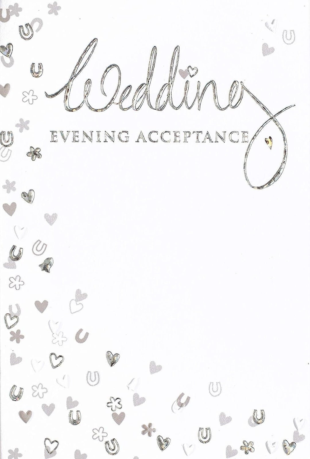 Wedding Evening Acceptance Card - Etsy UK