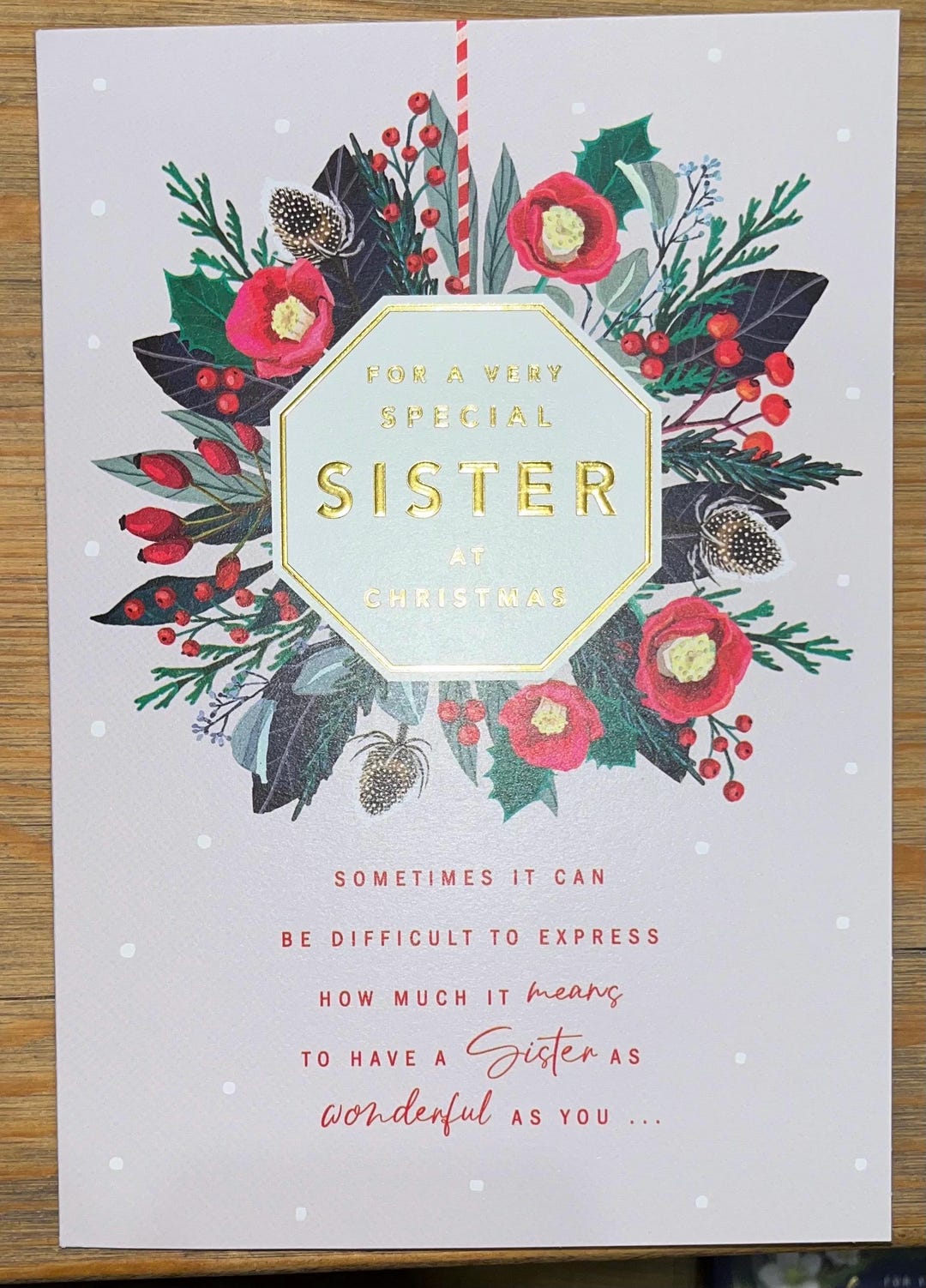 Christmas Card Sister - for A Very Special Sister at Christmas - Etsy UK