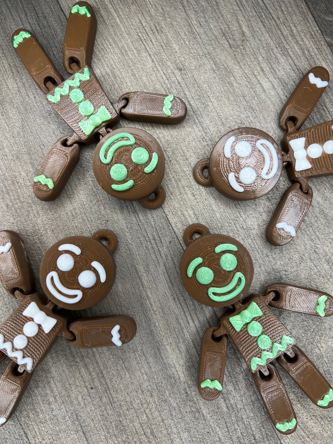 Cute Gingerbread Man Flexi Toy Christmas Ginger Bread - Etsy