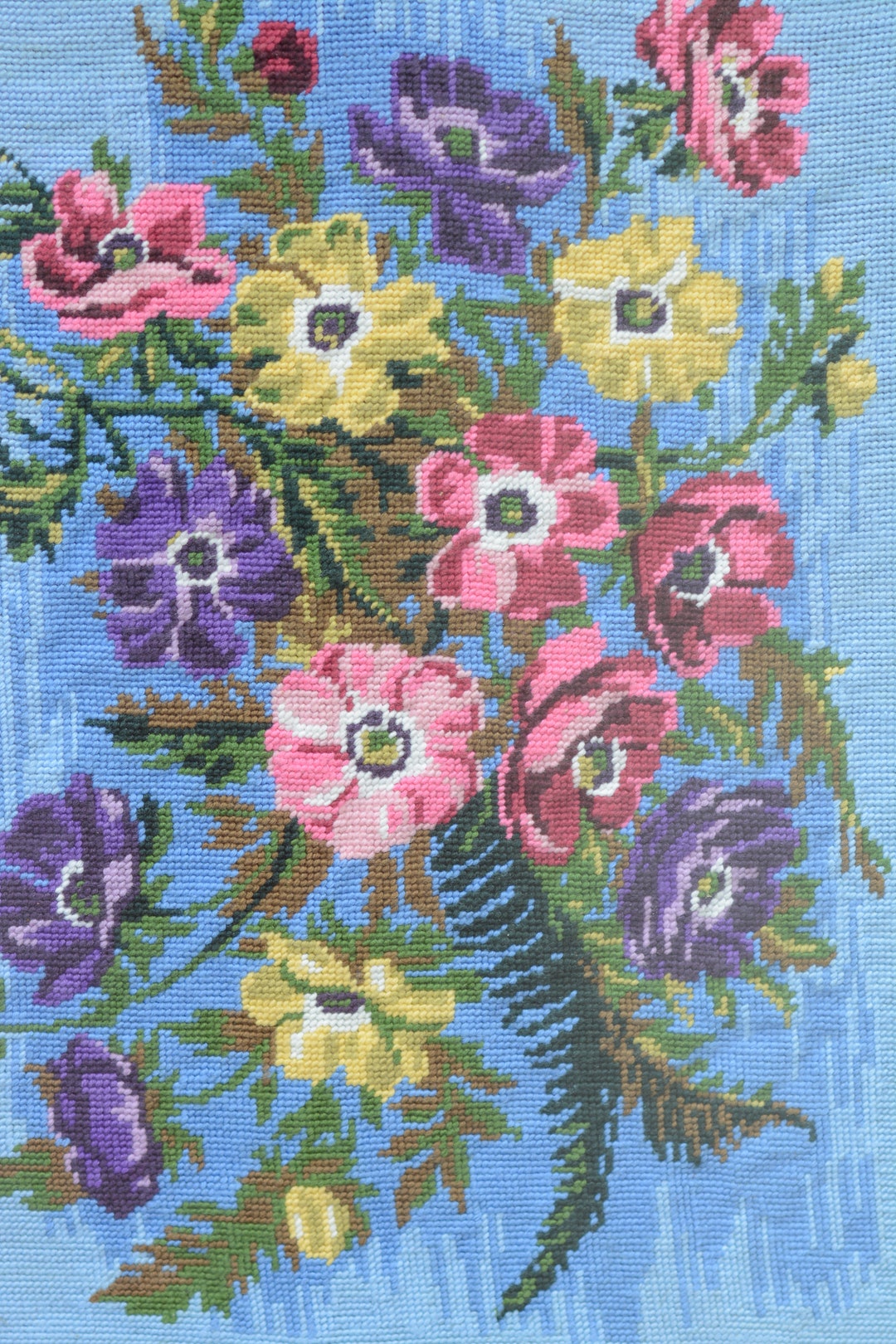 Cross Stitch Painting With Frame/vintage Embroidery Art/wall Decoration ...