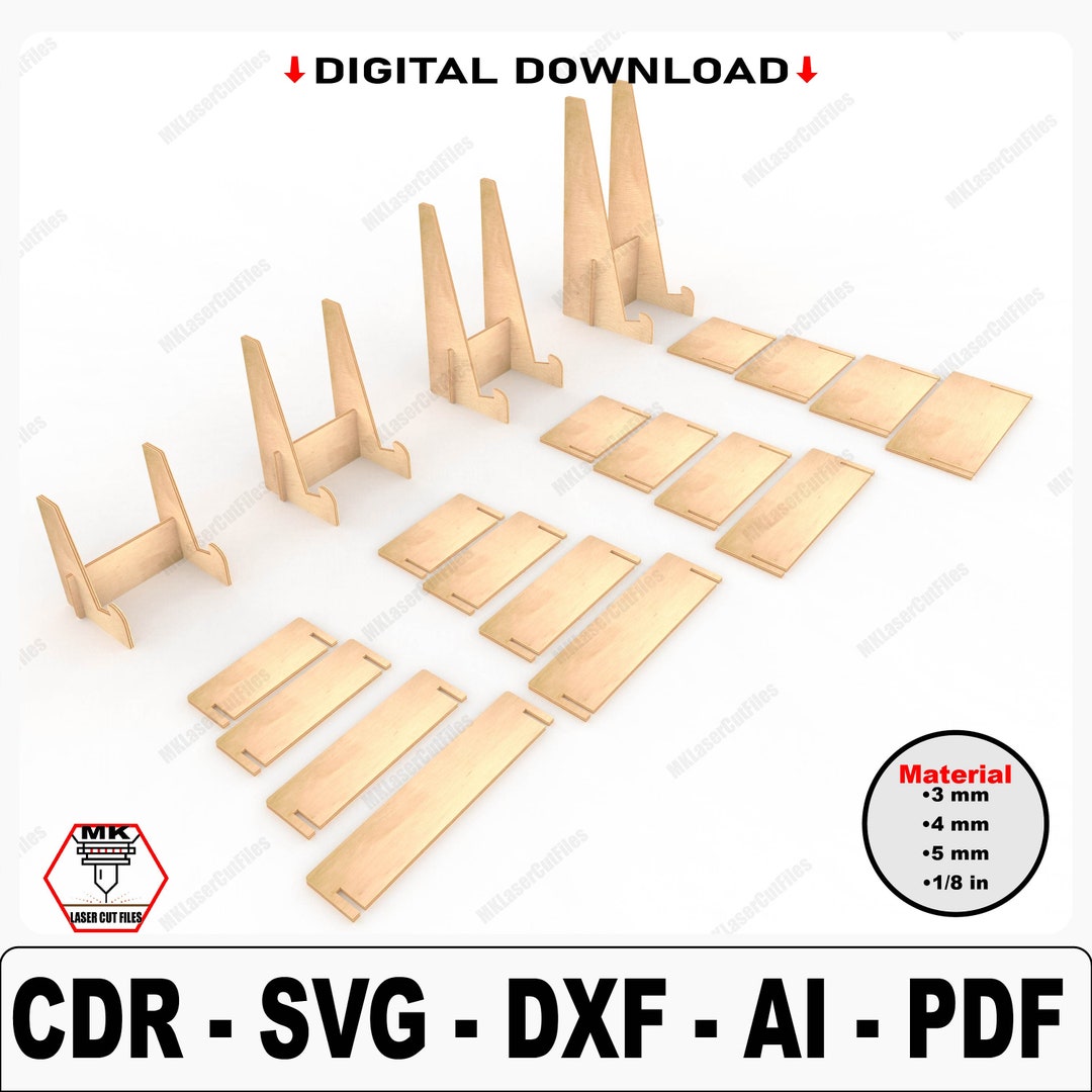 Photo Holder and Book Stand SVG File,multifunctional Home Decor, Book ...
