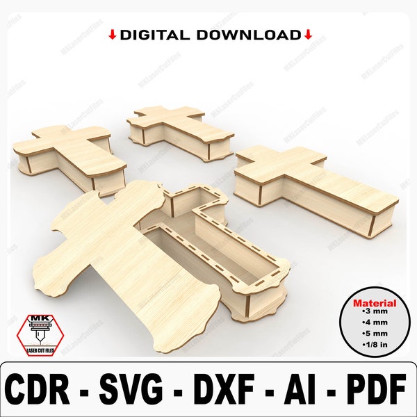 Cross Box Cut File - Etsy UK