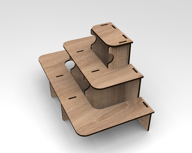 Laser Cut Display Stand Svg Files 3 Shelf Retail Stand Files - Etsy UK