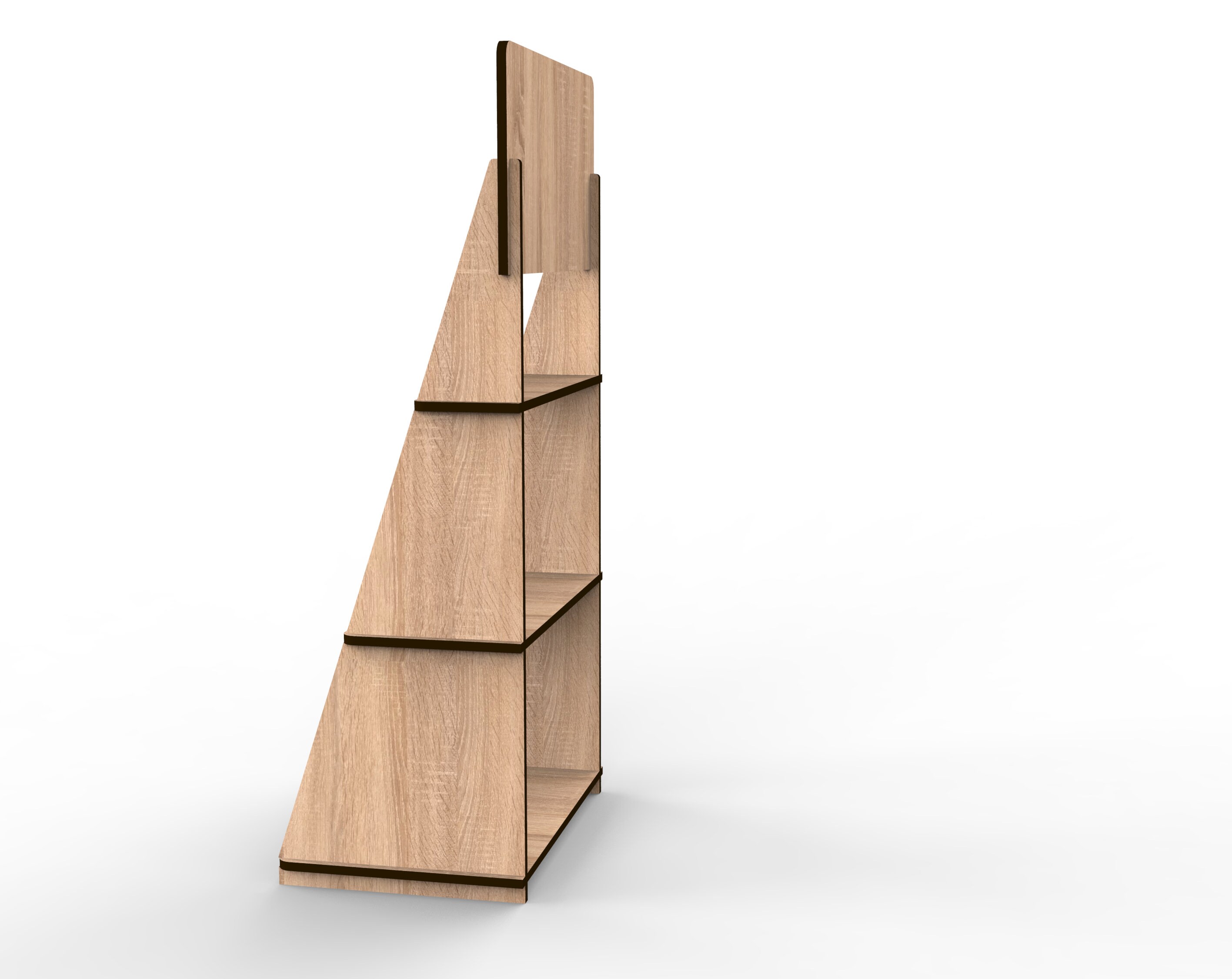 Laser Cut Display Stand Svg Files3 Shelves Display Stand Svg - Etsy