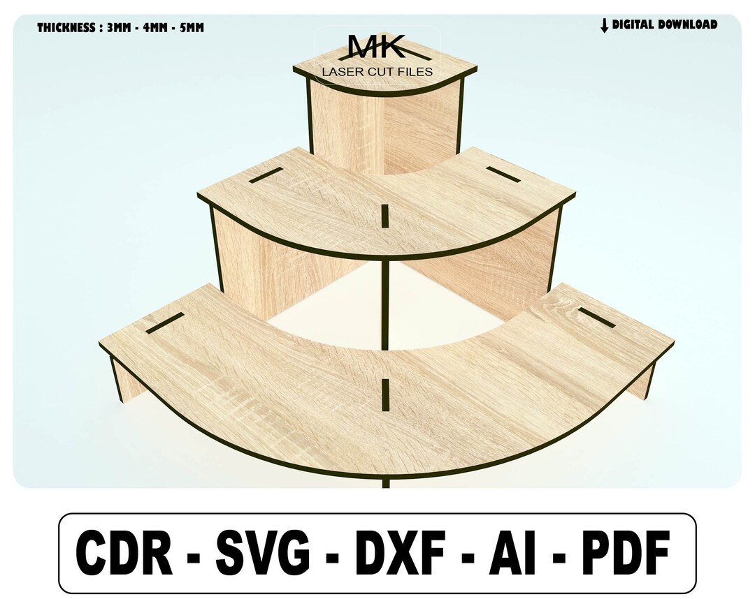 Laser Cut Display Stand Svg Files, Retail Stand ,portable Store Display ...