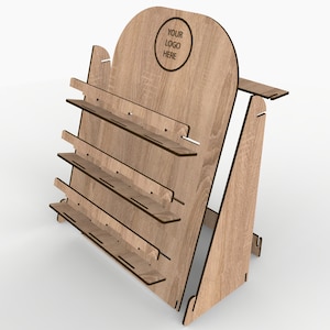 Display Stand Laser Cut Svg Files , 3 Shelf Display Stand Files, Vector ...