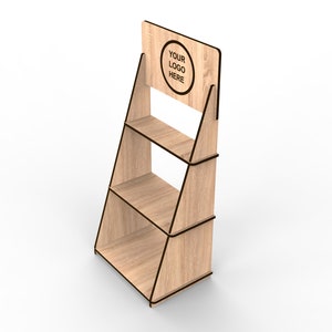 Laser Cut Display Stand Svg Files,3 Shelves Display Stand Svg Files ...