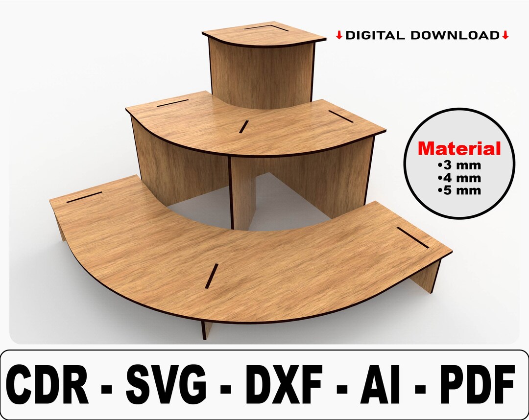 Laser Cut Display Stand Svg Files, Retail Stand ,portable Store Display ...