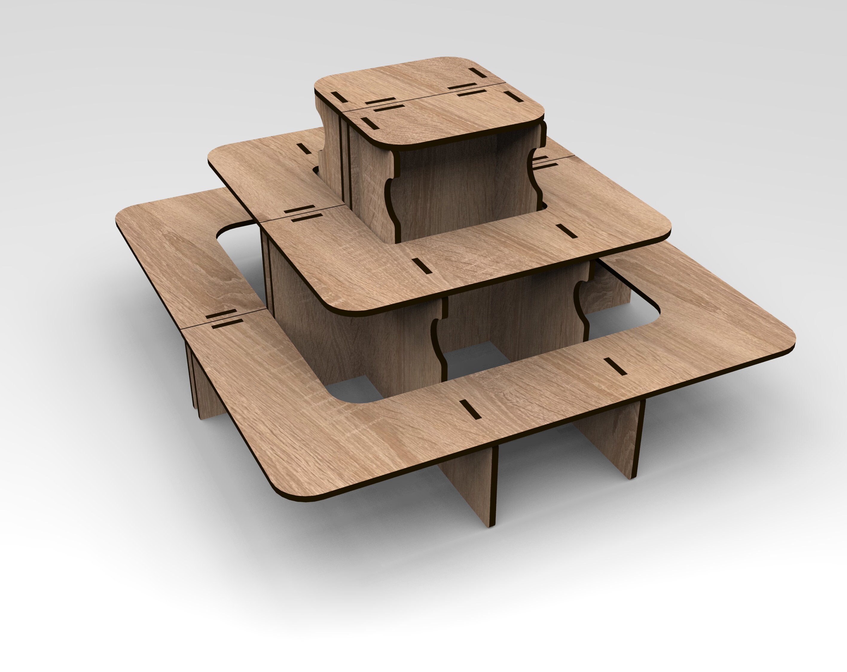 Laser Cut Display Stand Svg Files 3 Shelf Retail Stand Files - Etsy UK