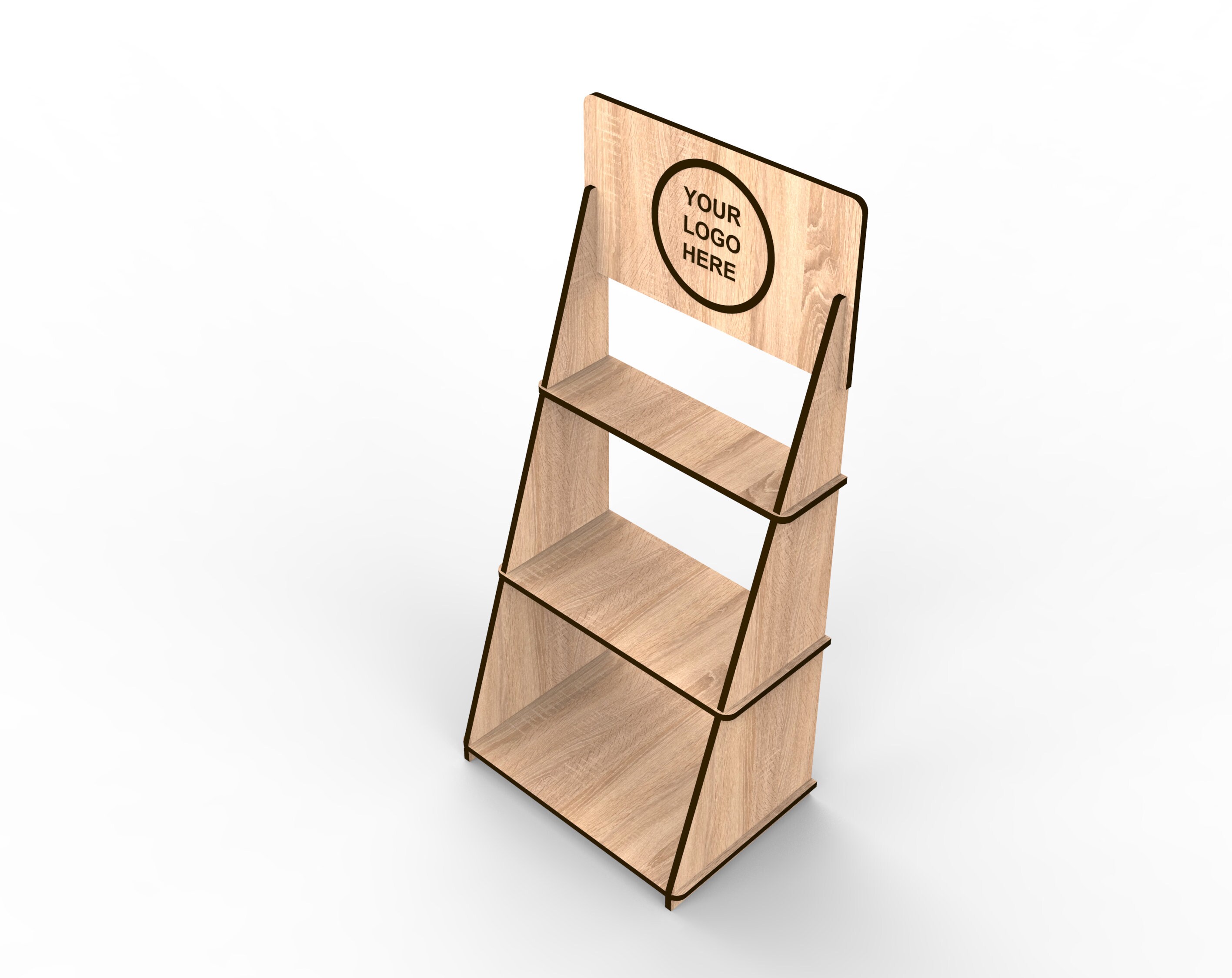 Laser Cut Display Stand Svg Files3 Shelves Display Stand Svg - Etsy