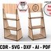 Laser Cut Display Stand Svg Files,3 Shelves Display Stand Svg Files ...