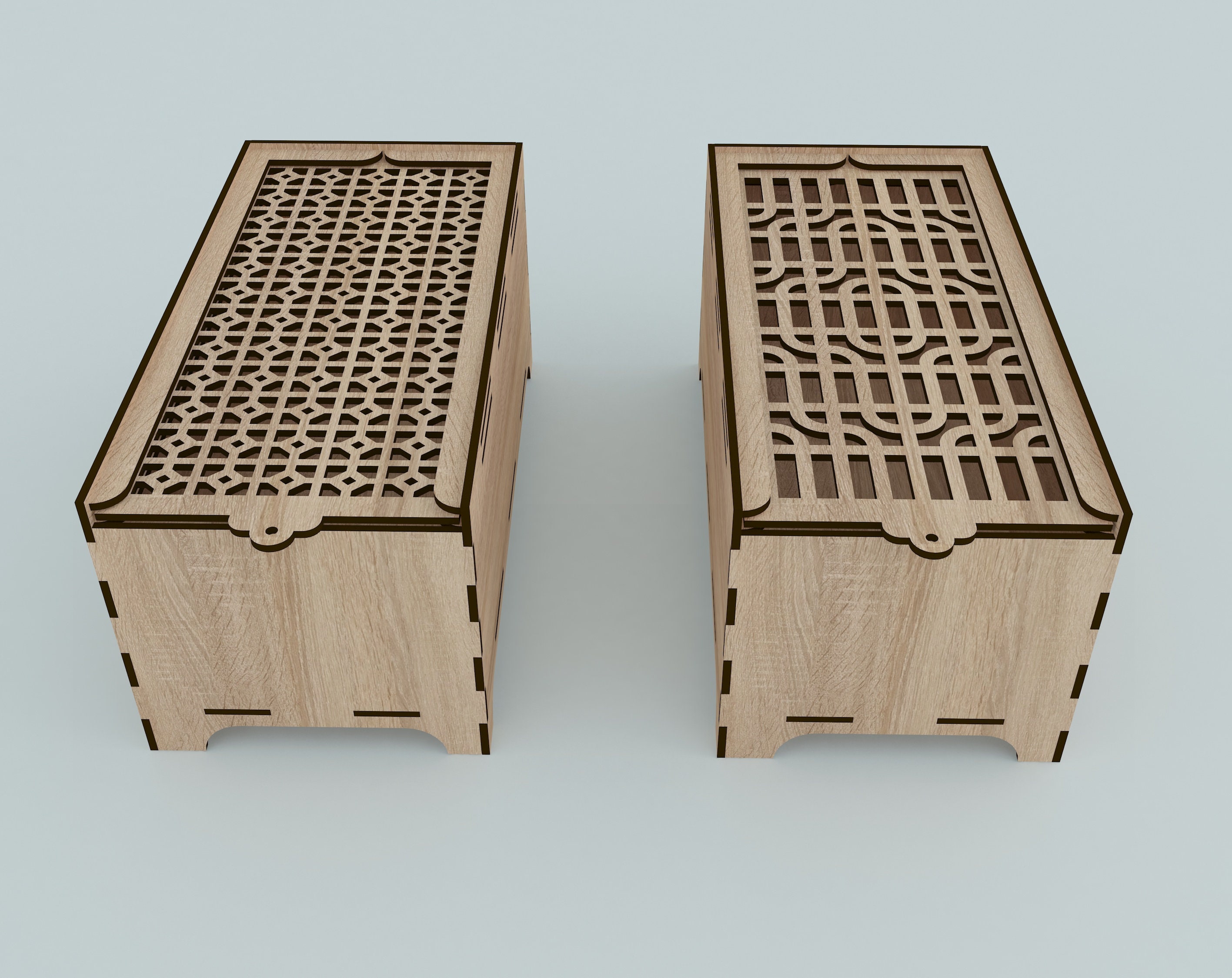 Box With Slide Lid Laser Cut File, Decorative Wooden Gift Box, Gift Box ...