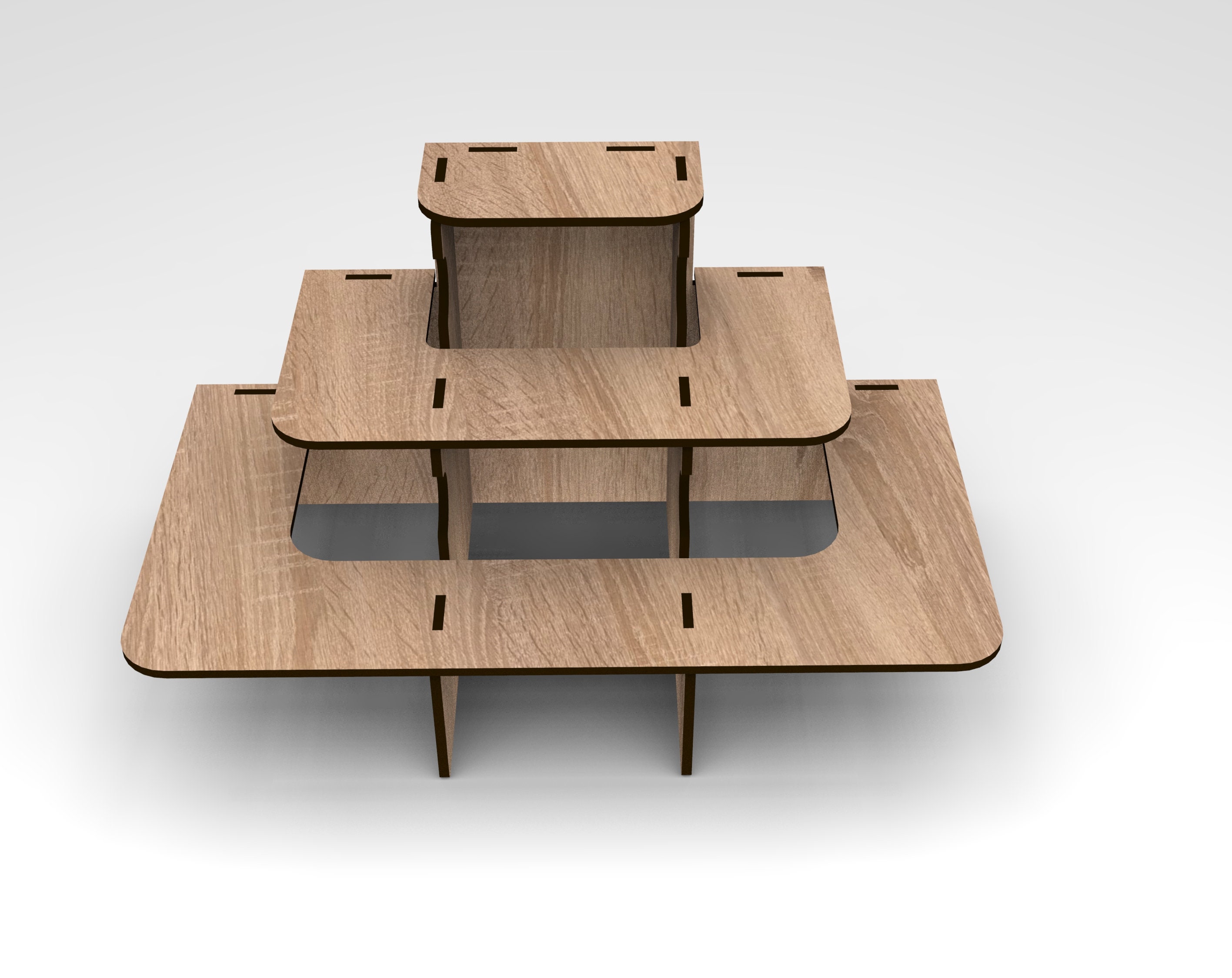 Laser Cut Display Stand Svg Files 3 Shelf Retail Stand Files - Etsy UK