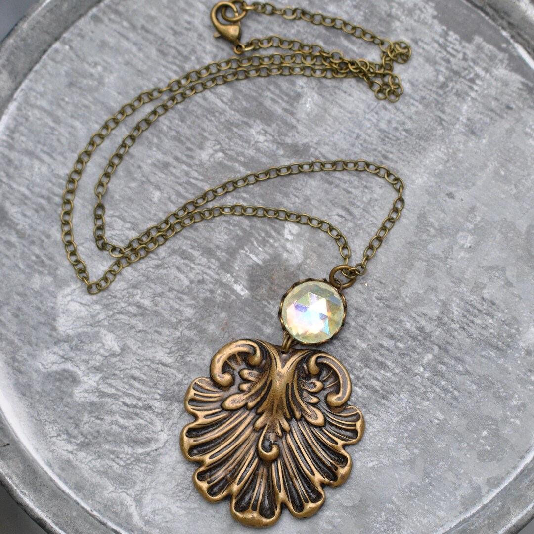 Baroque Shell Necklace, Mermaid Jewelry, Sea Shell Necklace, Art ...