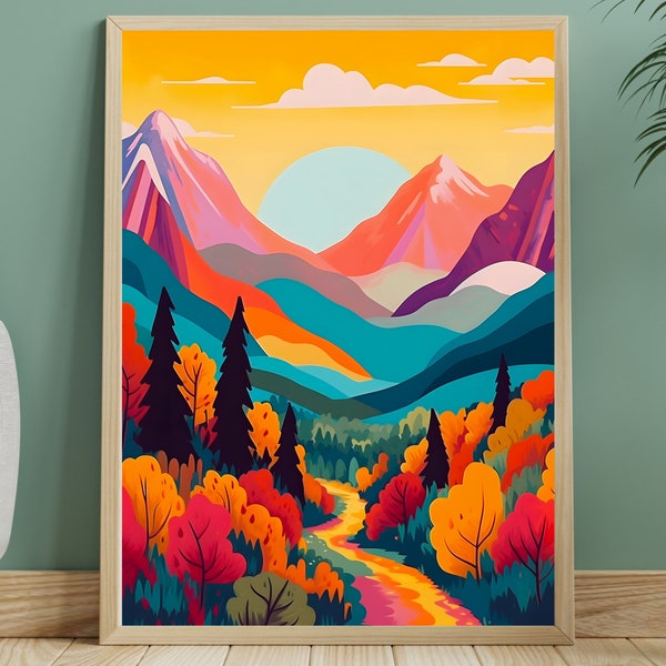 Colorful Wall Art - Etsy