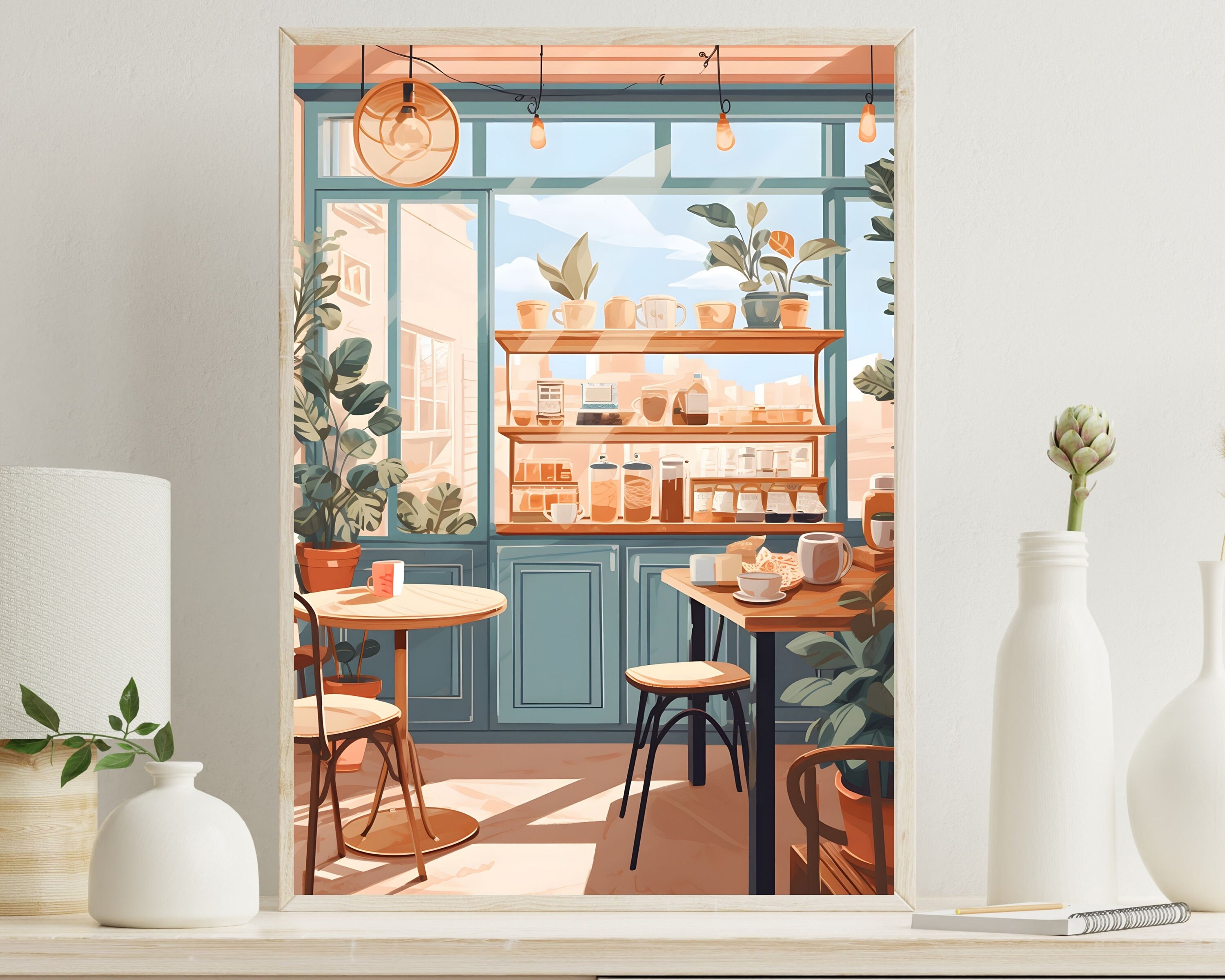 Coffee Bar Print Coffee Shop Wall Art Poster Coffee Guide - Etsy