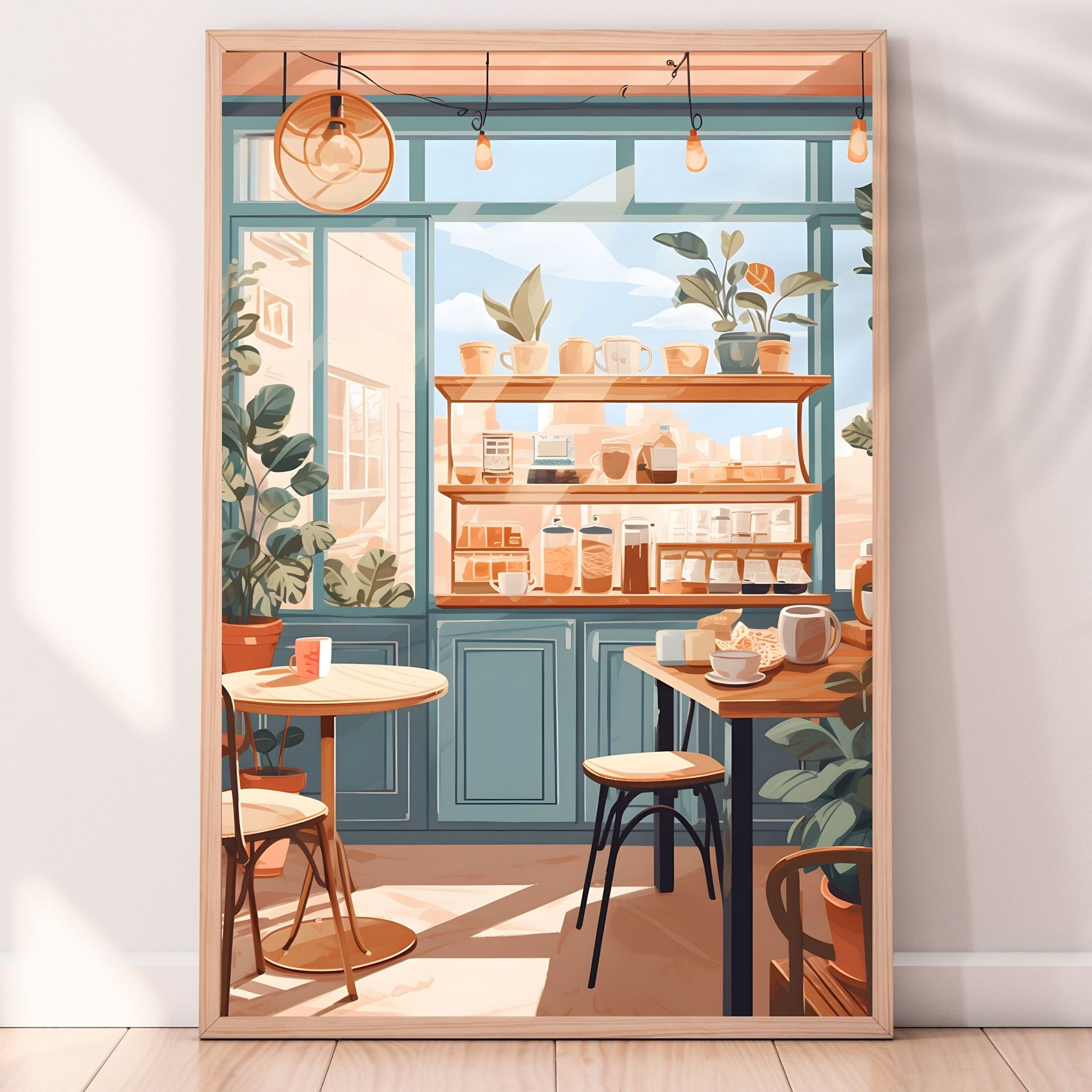 Coffee Bar Print Coffee Shop Wall Art Poster Coffee Guide - Etsy