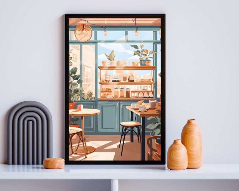 Coffee Bar Print Coffee Shop Wall Art Poster Coffee Guide - Etsy