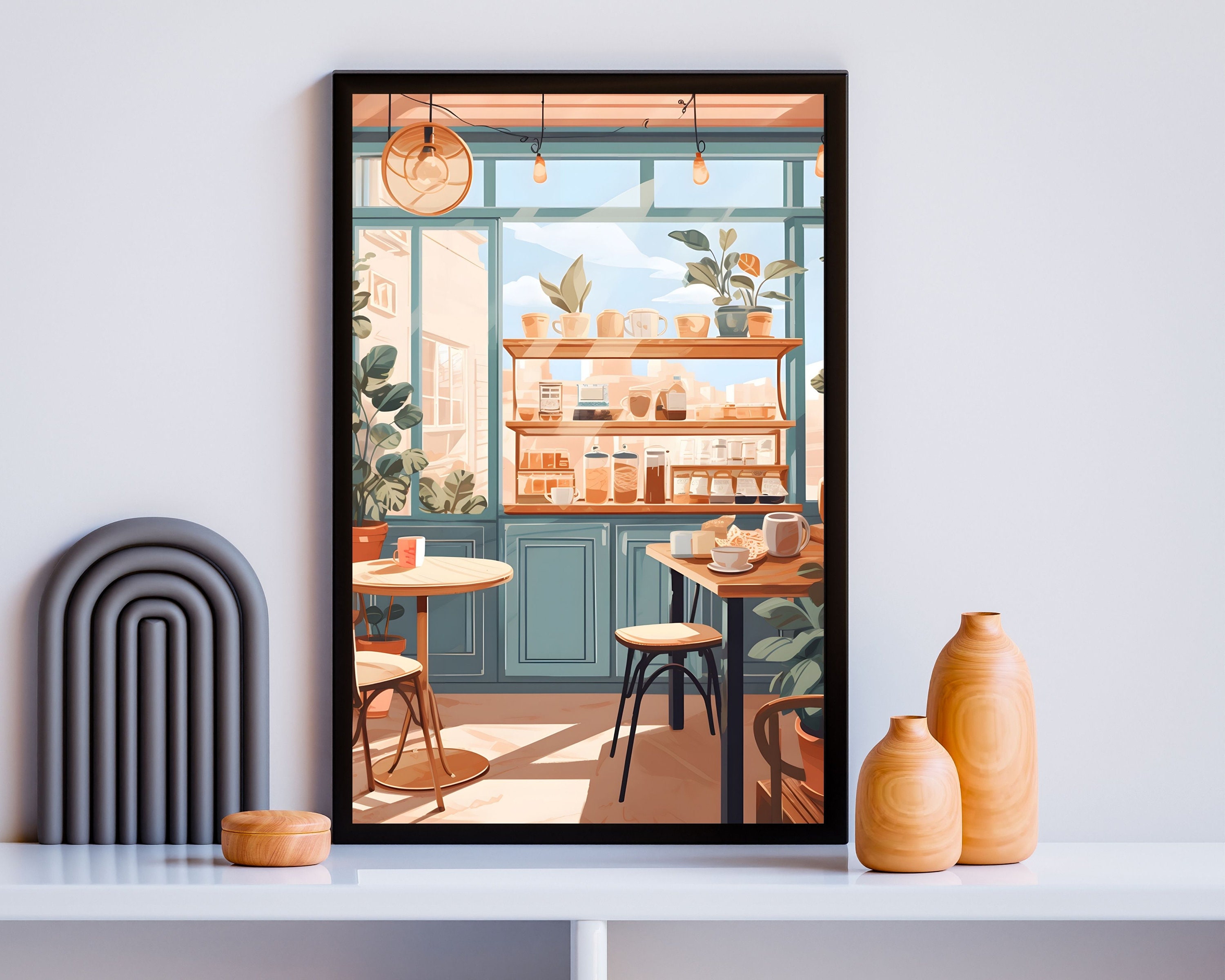 Coffee Bar Print Coffee Shop Wall Art Poster Coffee Guide - Etsy