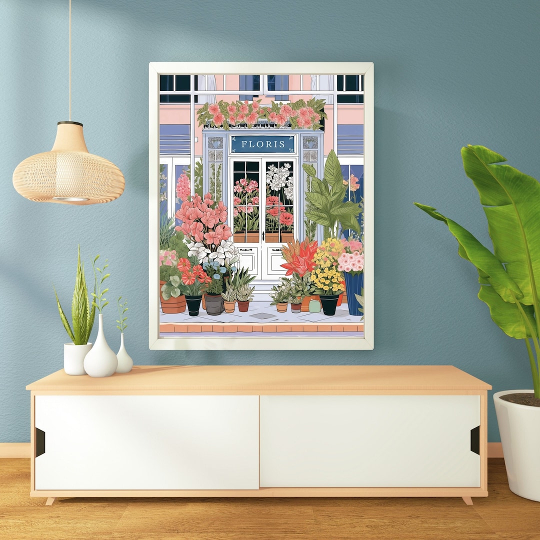 Florist Wall Art Print, Printable Poster, Housewarming Gift, Floral ...