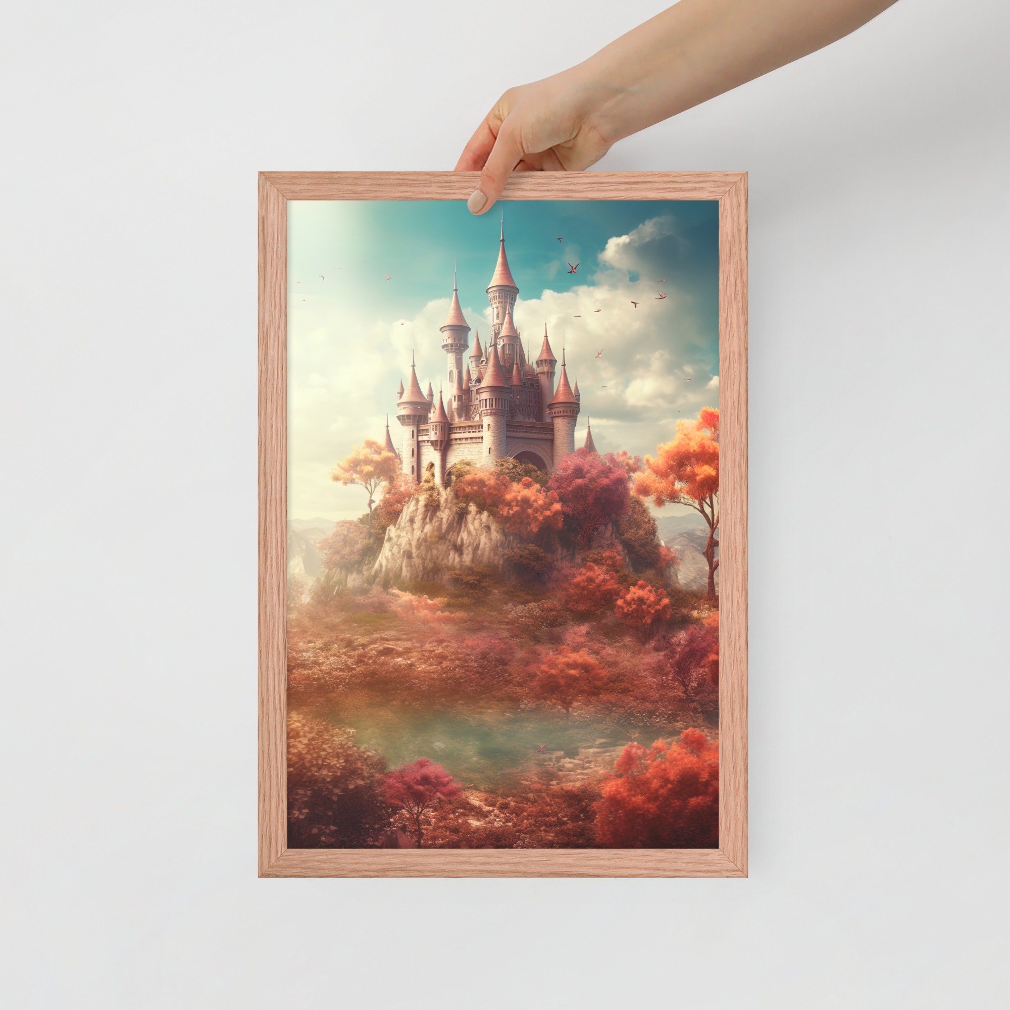 Scarlet Castle - Instant Download - Printable Art Picture/poster of a ...