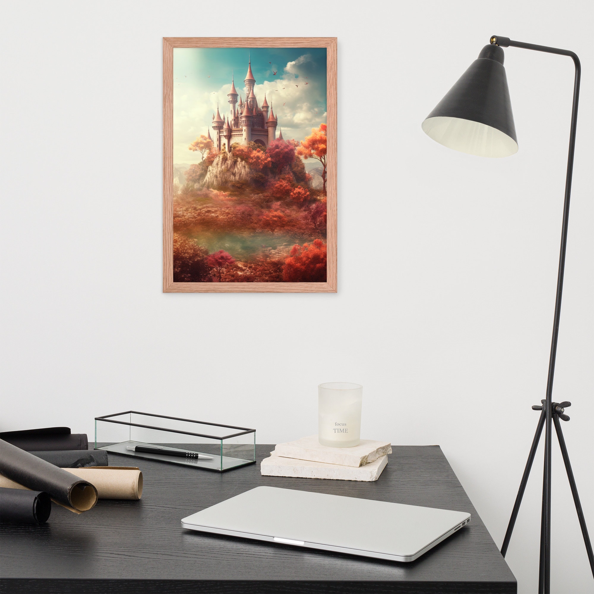 Scarlet Castle - Instant Download - Printable Art Picture/poster of a ...
