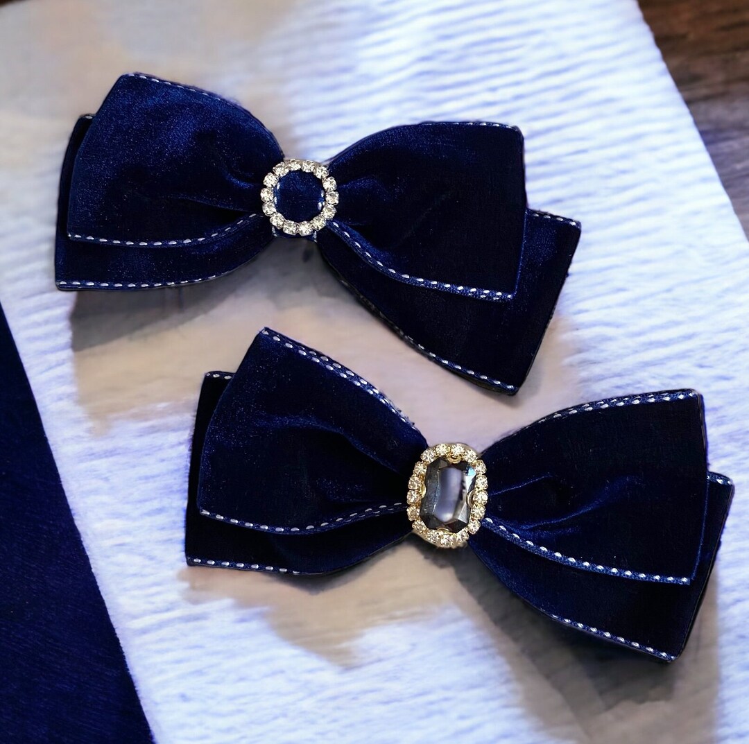 Large Navy Blue and Baby Pink Hair Bow/classic Hair Bow/hair ...