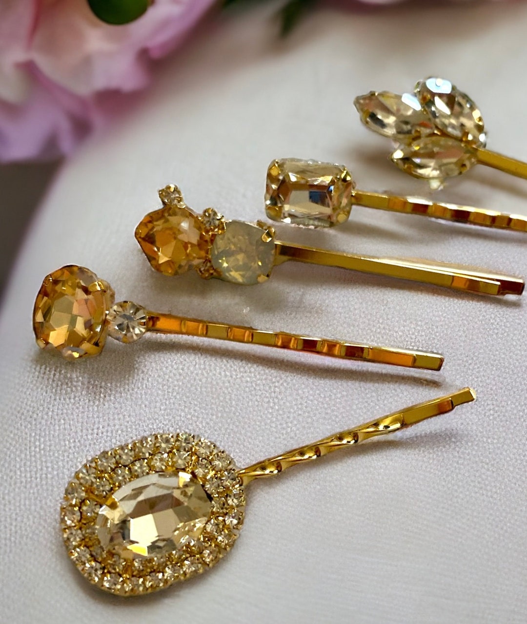 Set of 2/rhinestone Bobby Pin/ Bridal Hair Clip/wedding Hair ...