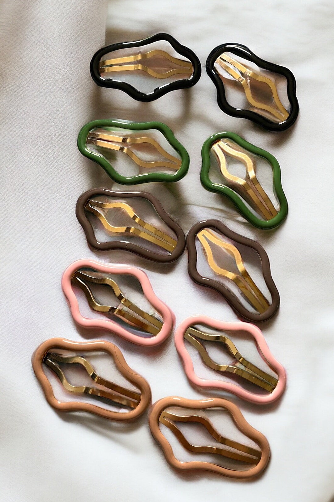 Set of 2/cloud Shaped Snap Hair Clips/hair Clips for Her/gift for Her ...