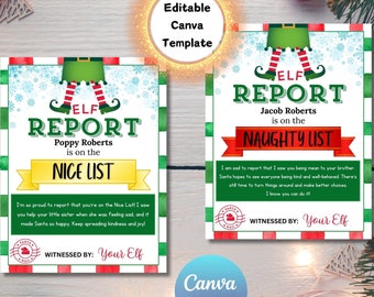 Elf Report Notice Printables, Warning Notice and Good Behavior Notice ...