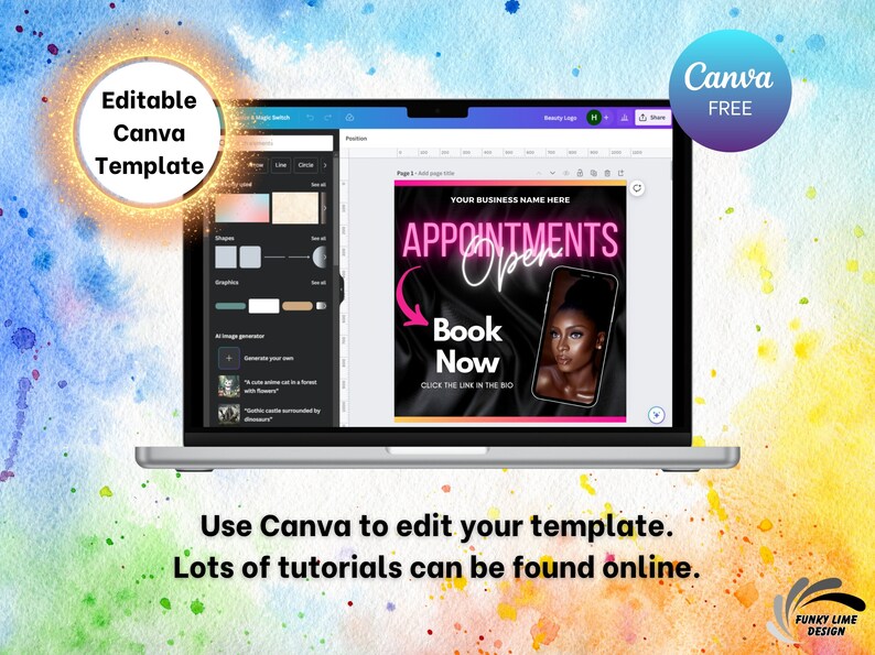 Editable Book Now Flyer, DIY Appointments Available Template, Premade ...