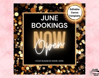 April Bookings Now Available Flyer, DIY Spring Book Now Appointments ...