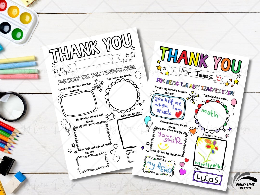 Teacher Appreciation Printable Teacher Appreciation Week Gift Thank You ...