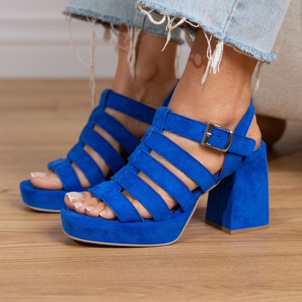 Royal Blue Shoes - Etsy