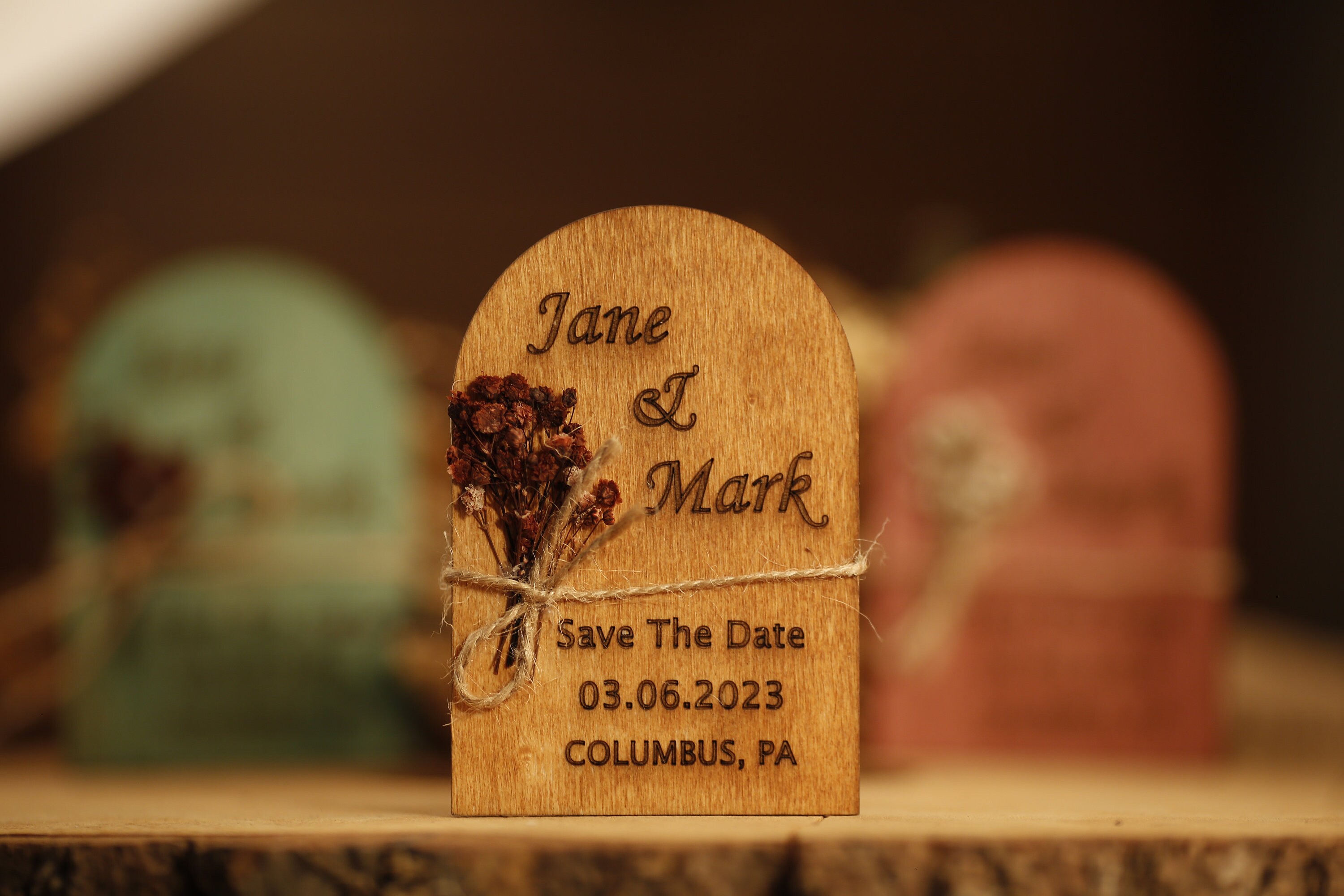 Floral Save the Date Magnet Rustic Wedding Magnets Free - Etsy