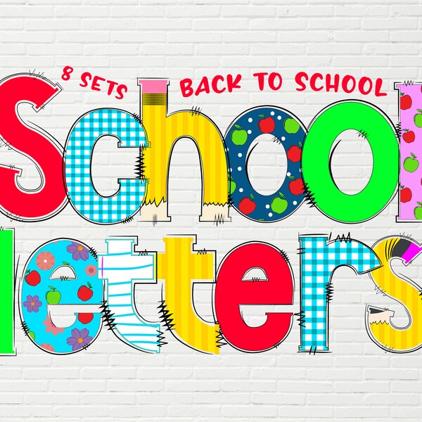 Retro Alphabet - Etsy