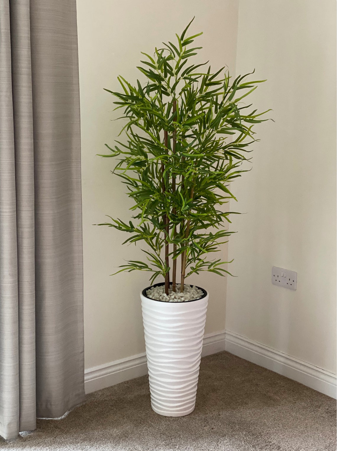 Artificial Realistic Bamboo Tree With Natural Trunks in the White ...