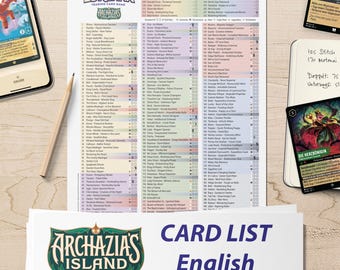 Digital Download Card List Checklist Lorcana Into the Inklands English ...