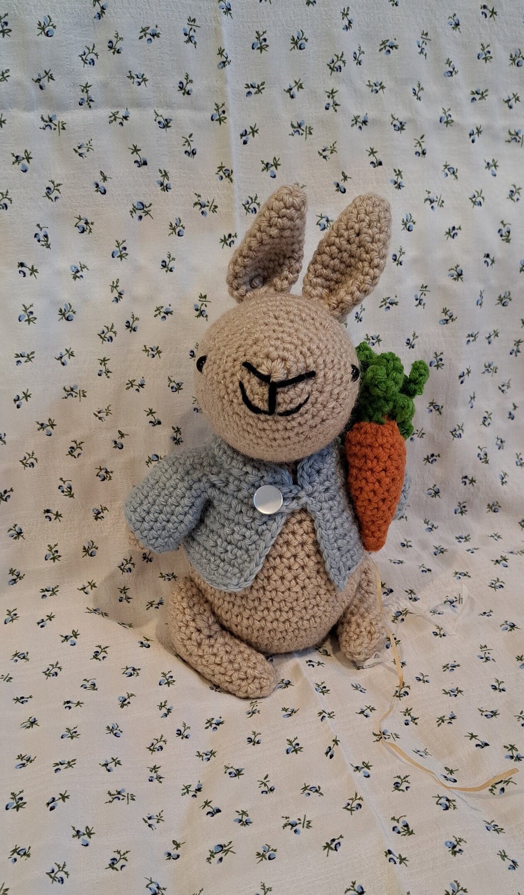100% Crochet Handmade Peter Rabbit - Etsy