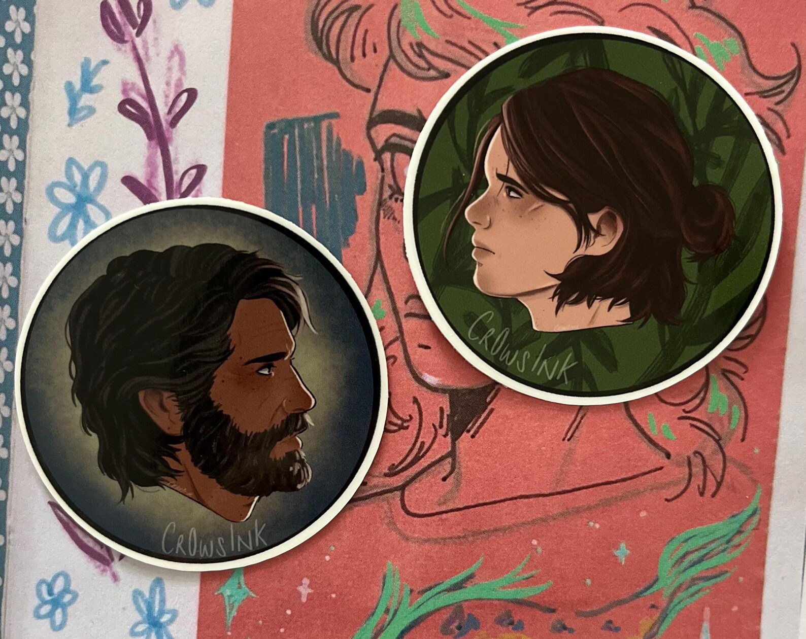 Joel and Ellie Stickers - Etsy