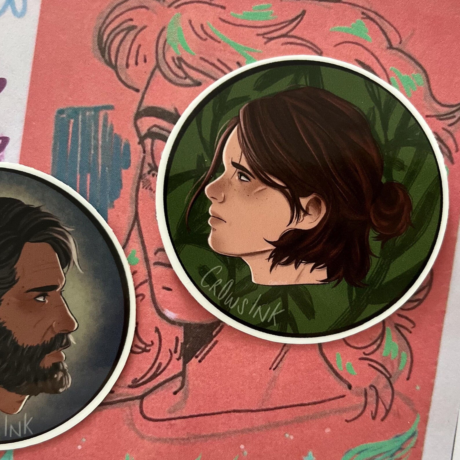 Joel and Ellie Stickers - Etsy